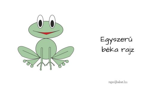 Egyszerű béka rajz - Rajzolj babát!